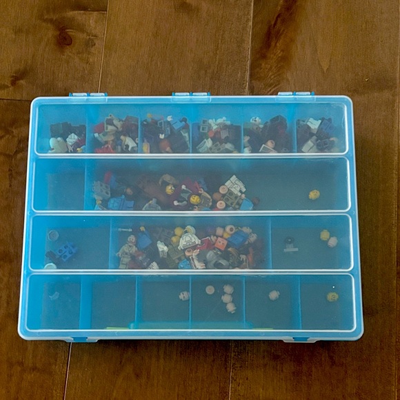 Lego | Storage & Organization | Lego Figures Random With Blue Storage ...